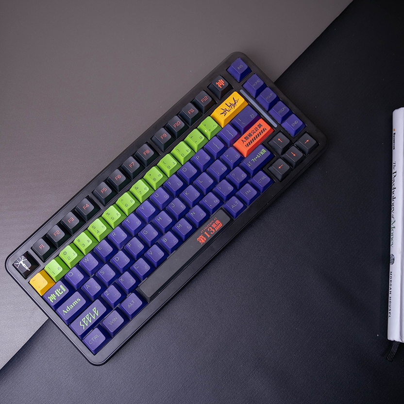 Jual Keycap Murasaki Neon PBT Dye SUB Keycaps Cherry Profile Japanase ...