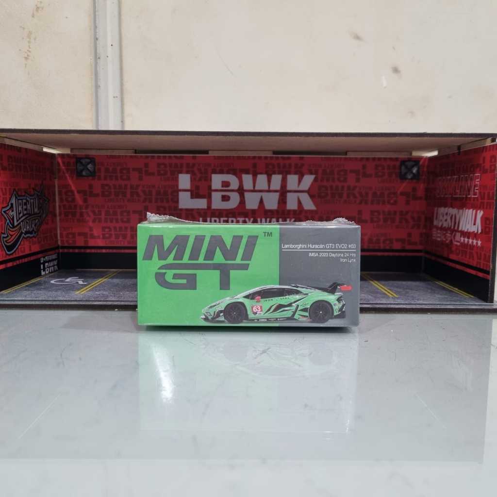 Jual Mini GT 813 Lamborghini Huracán GT3 EVO2 #63 Iron Lynx IMSA 2023 ...