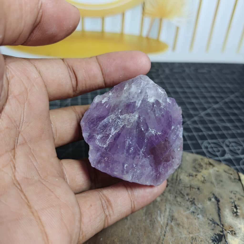 Jual Batu Natural Light Amethyst Rough Stone / Raw (1) | Shopee Indonesia