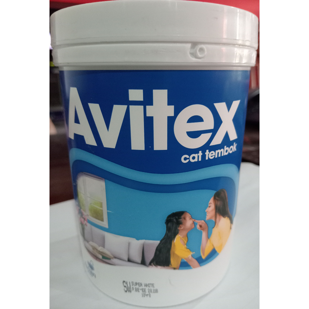 Jual Cat Tembok Interior Avitex Emulsion SW Super white | Shopee Indonesia