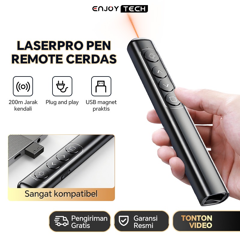 Jual Laser Page Turning Pen Pointer Presentasion Wireless Multifungsi ...