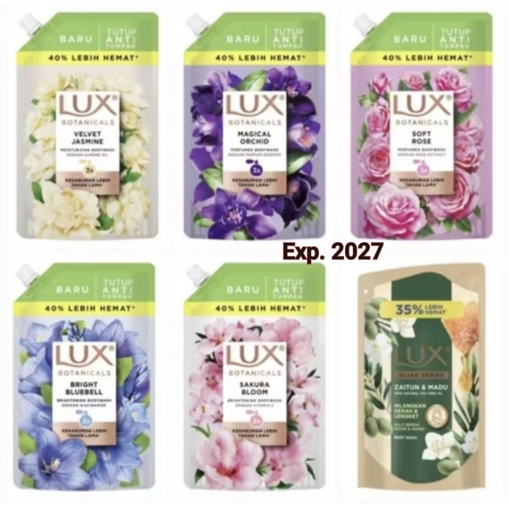 Jual Lux Botanicals Body Wash 800ml 825ml,Sabun Mandi Lux 825ml, Lux ...