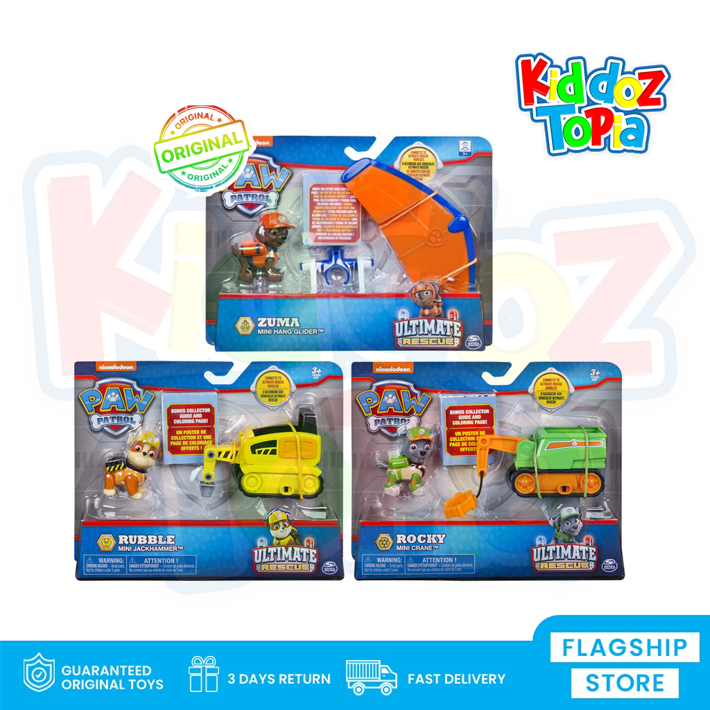 Jual Paw Patrol Ultimate Rescue Zuma Mini Hang Glider Spin Master ...