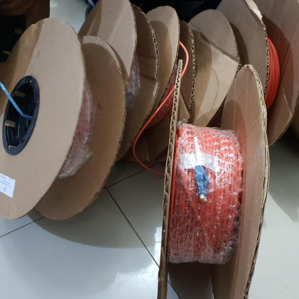 Jual Patch Cord Fiber 50M SINGLE BODY LC/LC OM3 Duplex MM 50/125 LC/LC ...