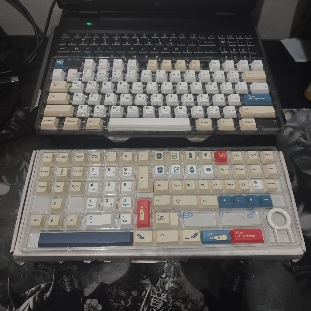 Jual GMK Soyamilk Clone keycaps Soy Milk PBT Cherry Profile mechanical ...