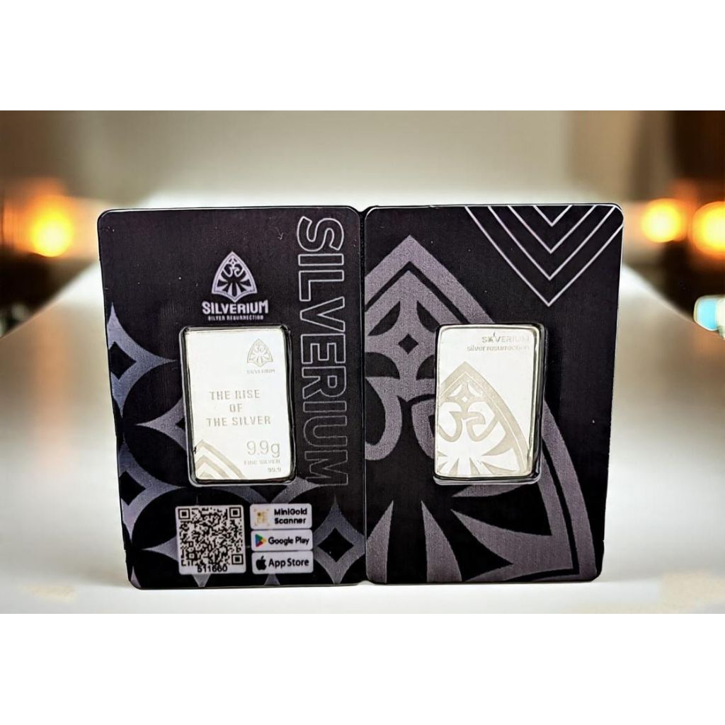 Jual SILVERIUM - perak Batangan Silverium 9.9gr Original By Minigold ...