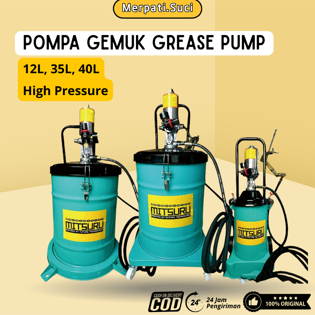 Jual Lubricator High Pressure Pompa Angin Gemuk Oli Grease Gris minyak ...