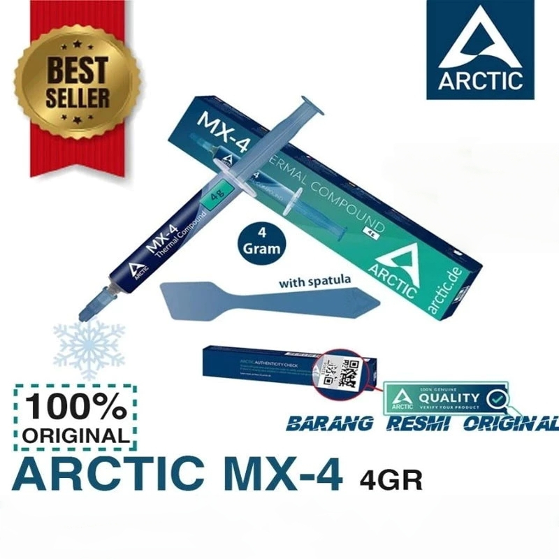Jual Arctic MX4 MX-4 Thermal Paste Pasta Processor 4g 4 Gram Original Resmi With Spatula for PC ...