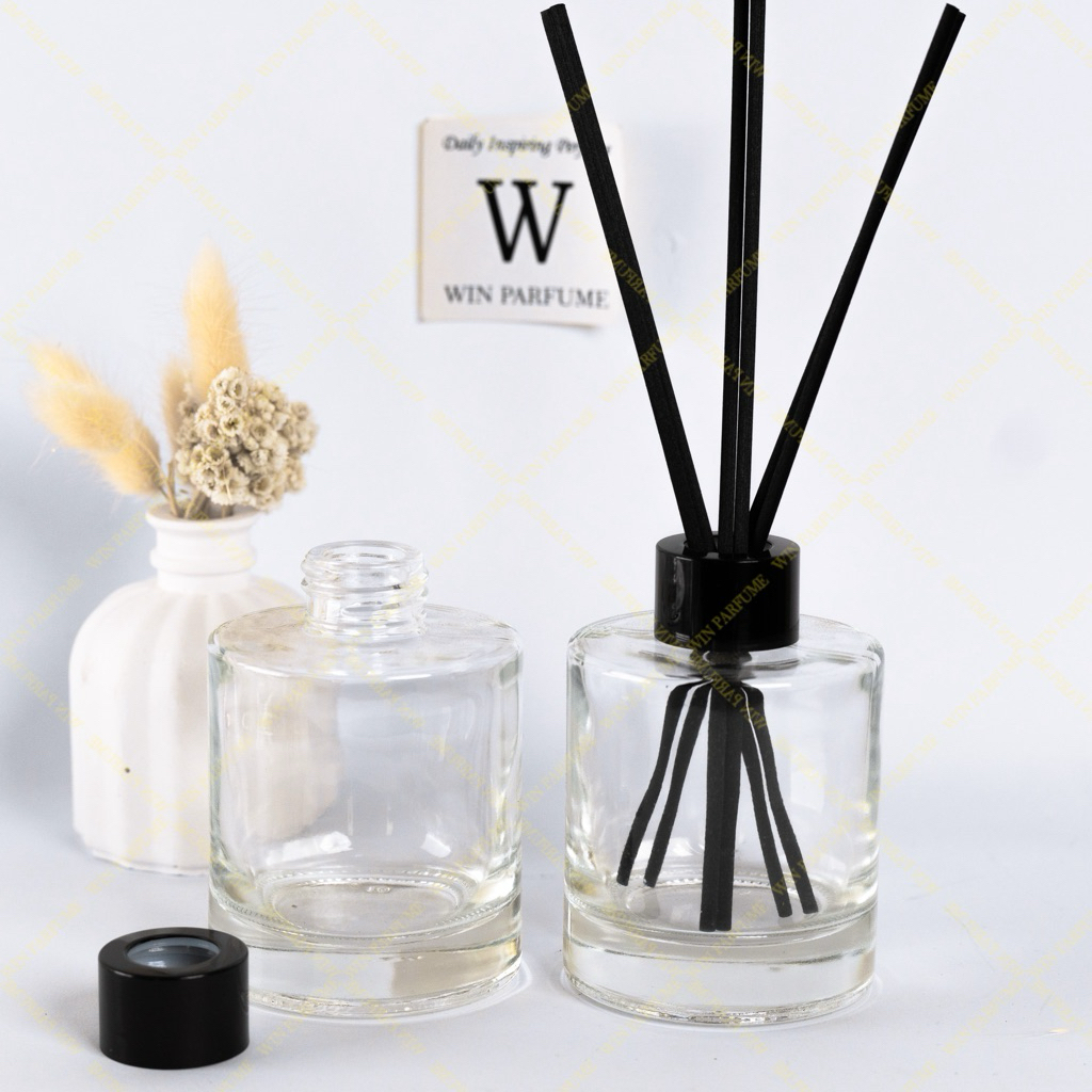 Jual BOTOL DIFFUSER Pewangi Ruangan Tabung 150ml Tutup Hitam Stik Hitam ...