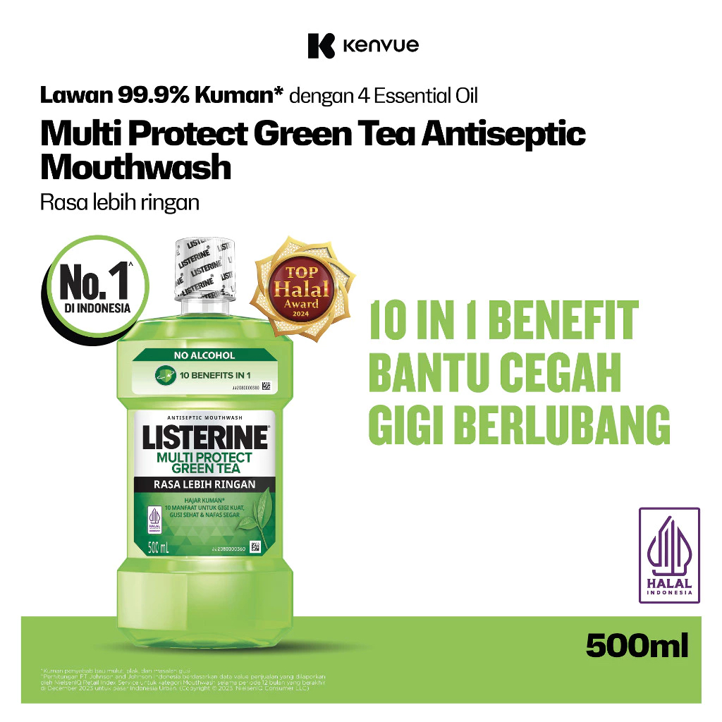 Jual LISTERINE Green Tea Antiseptic Mouthwash / Obat Kumur Antiseptik ...