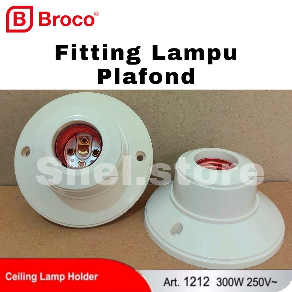 Jual Broco Fitting Lampu Plafond Bulat | Fiting Lampu Broco | Fitting ...