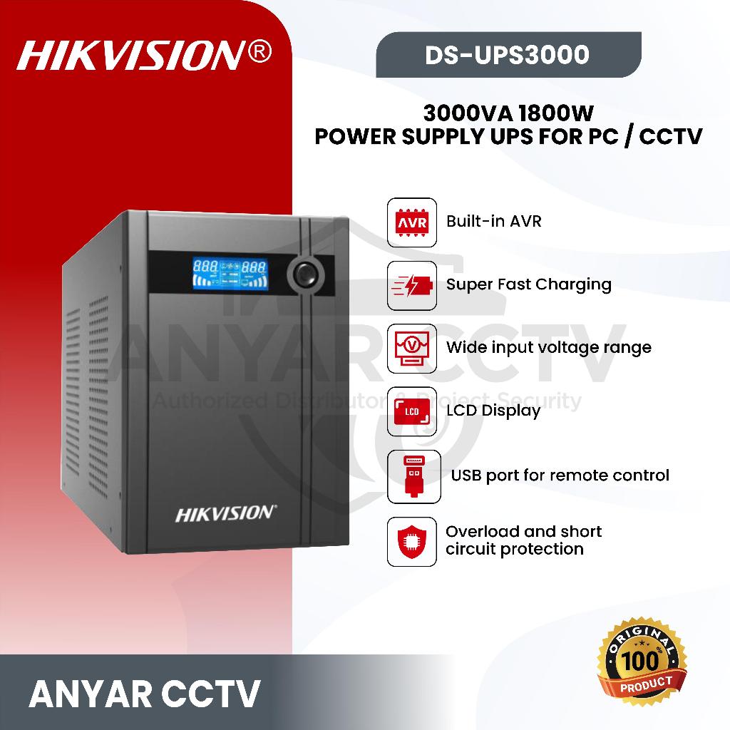 Jual HIKVISION DS-UPS3000 3000VA 1800W POWER SUPPLY UPS FOR PC / CCTV ...