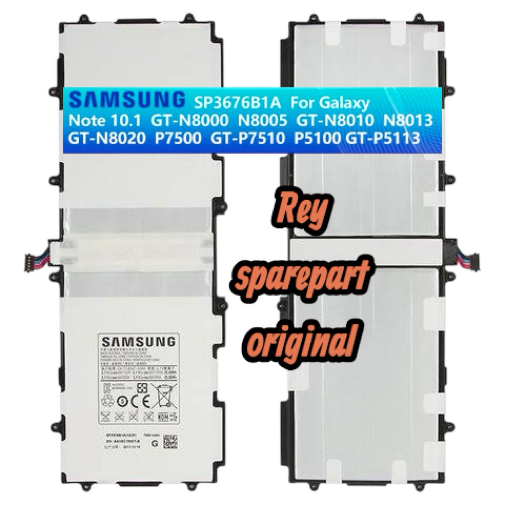 Jual Original Samsung SP3676B1A Battery For Galaxy Note 10.1 Tab GT ...