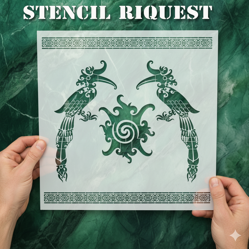 Jual STENSIL RIQUES ORNAMEN ATAU LOGO DARI KHUSUS BAHAN PLASTIK ...