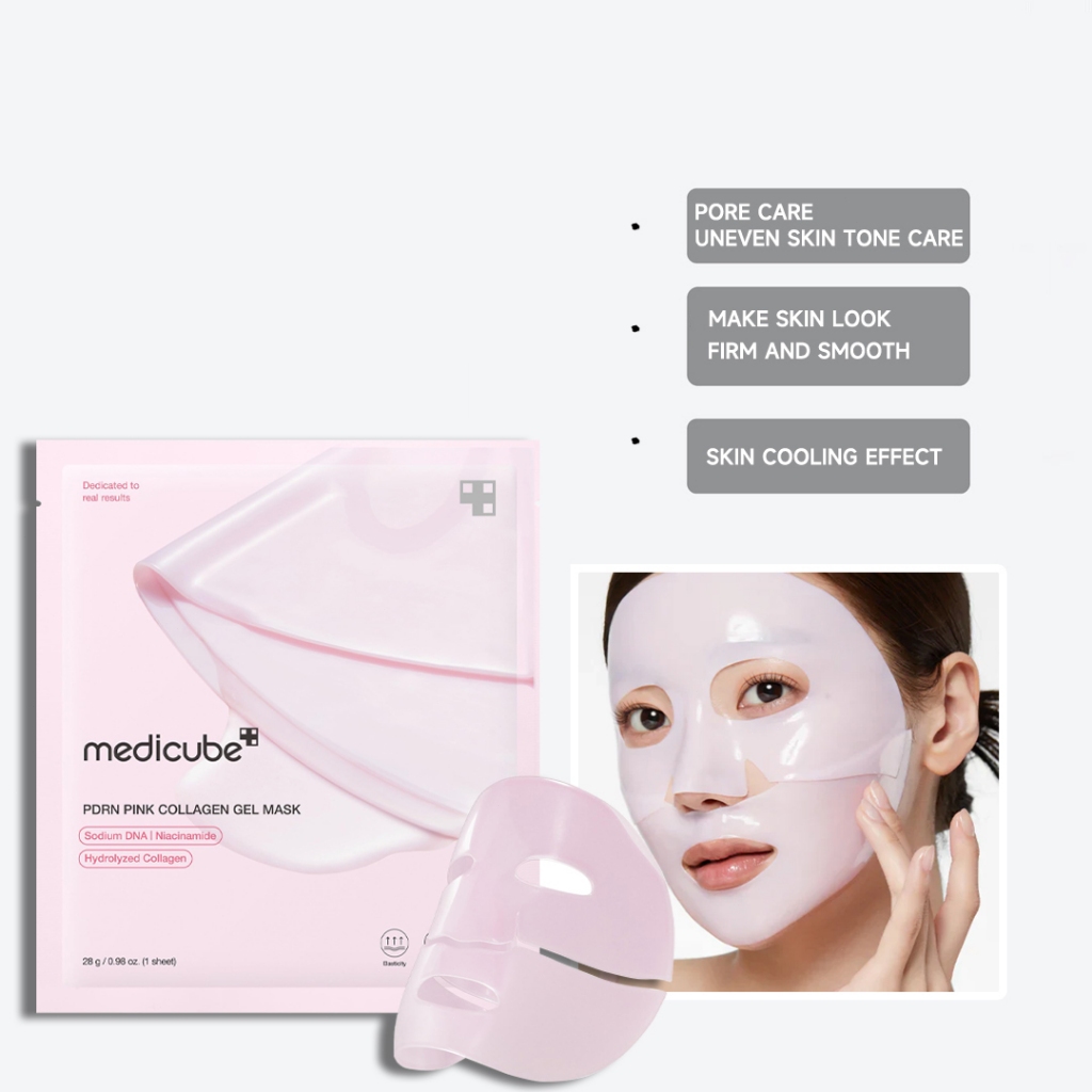 Jual Medicube Pdrn Pink Collagen Gel Mask Sheet Mask 1 box 4pcs ...