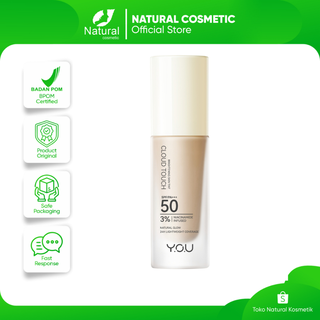 Jual YOU Cloud Touch 3% Niacinamide Acne Defense Skin Tint SPF/PA+++50 ...