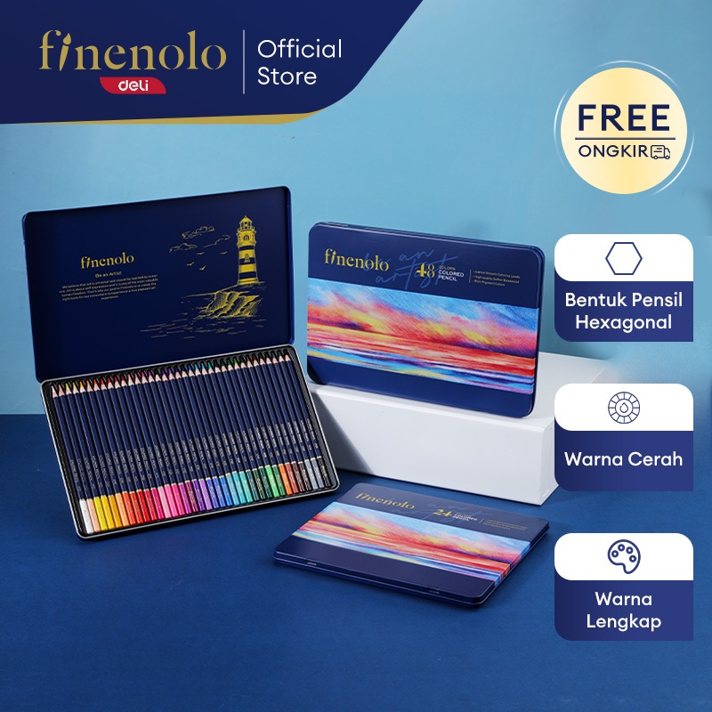 Jual Finenolo Colored Pencil / Pensil Warna 24 36 48 72 Warna Lebih ...