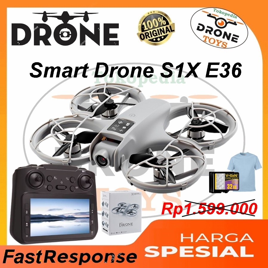 Jual NEW!! Smart Drone S1X E36 HD Camera Brushless Photography Optical ...
