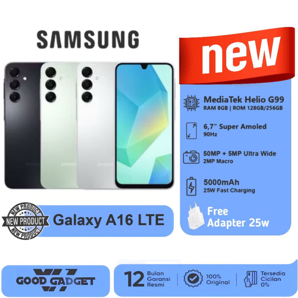 Jual Samsung Galaxy A16 4G LTE 8/256 GB Baru Resmi | Shopee Indonesia