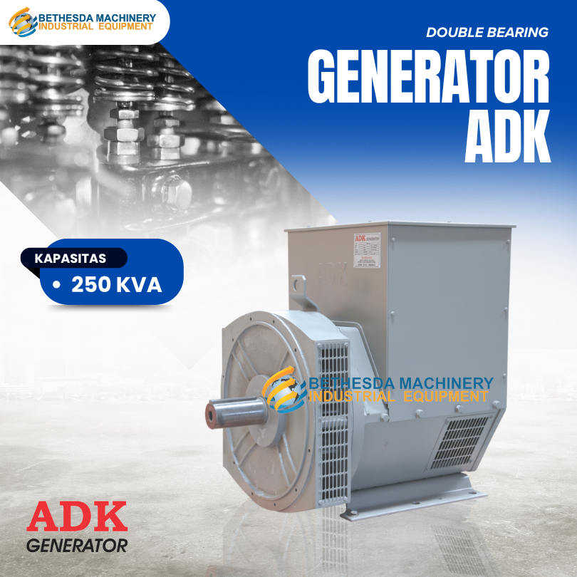 Jual ADK Generator Genset 250 Kva 200 Kw Single / Double Bearing 3 ...