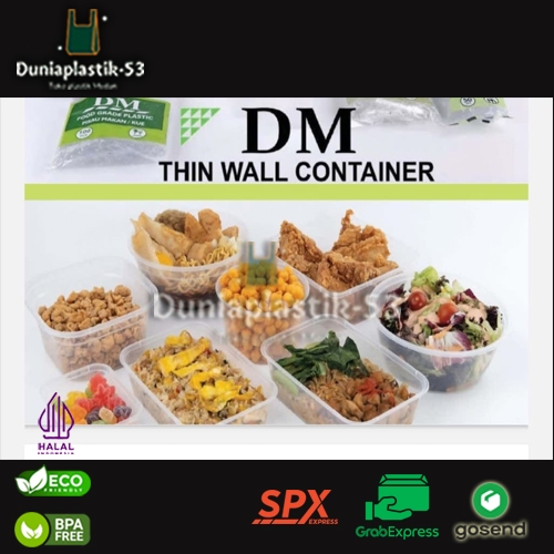Jual (LUAR KOTA) Per Dus DM Thinwall Persegi Square (SQ) Besar / Kotak ...