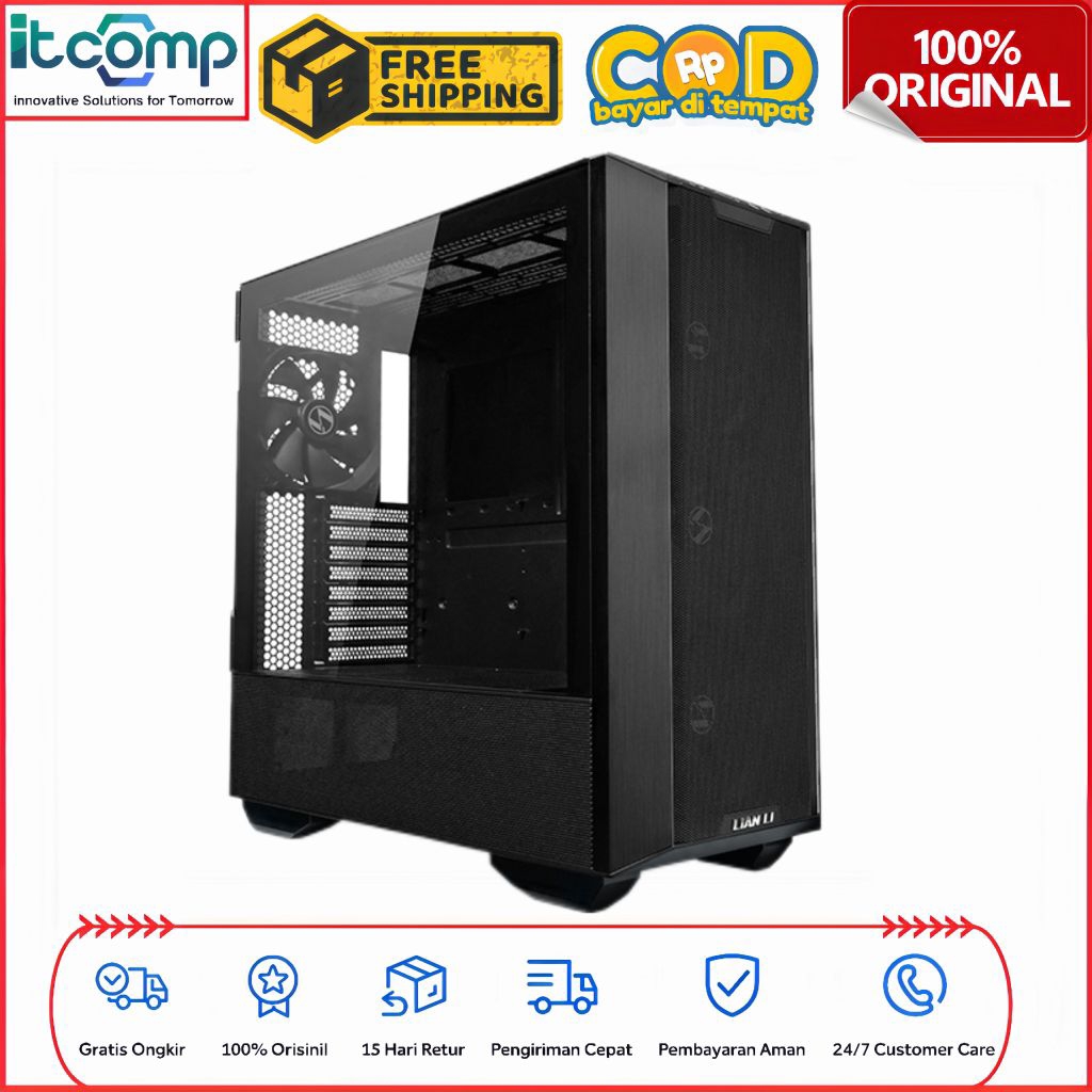 Jual LIAN LI LANCOOL III Premium Mid Tower TG Full Metal Micro E-ATX ...