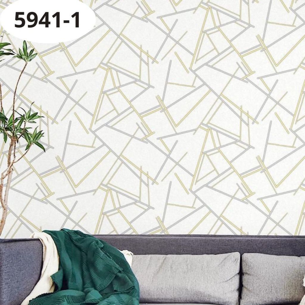 Jual Wallpaper dinding wallpaper sticker Motif Panel Abstrak Putih ...