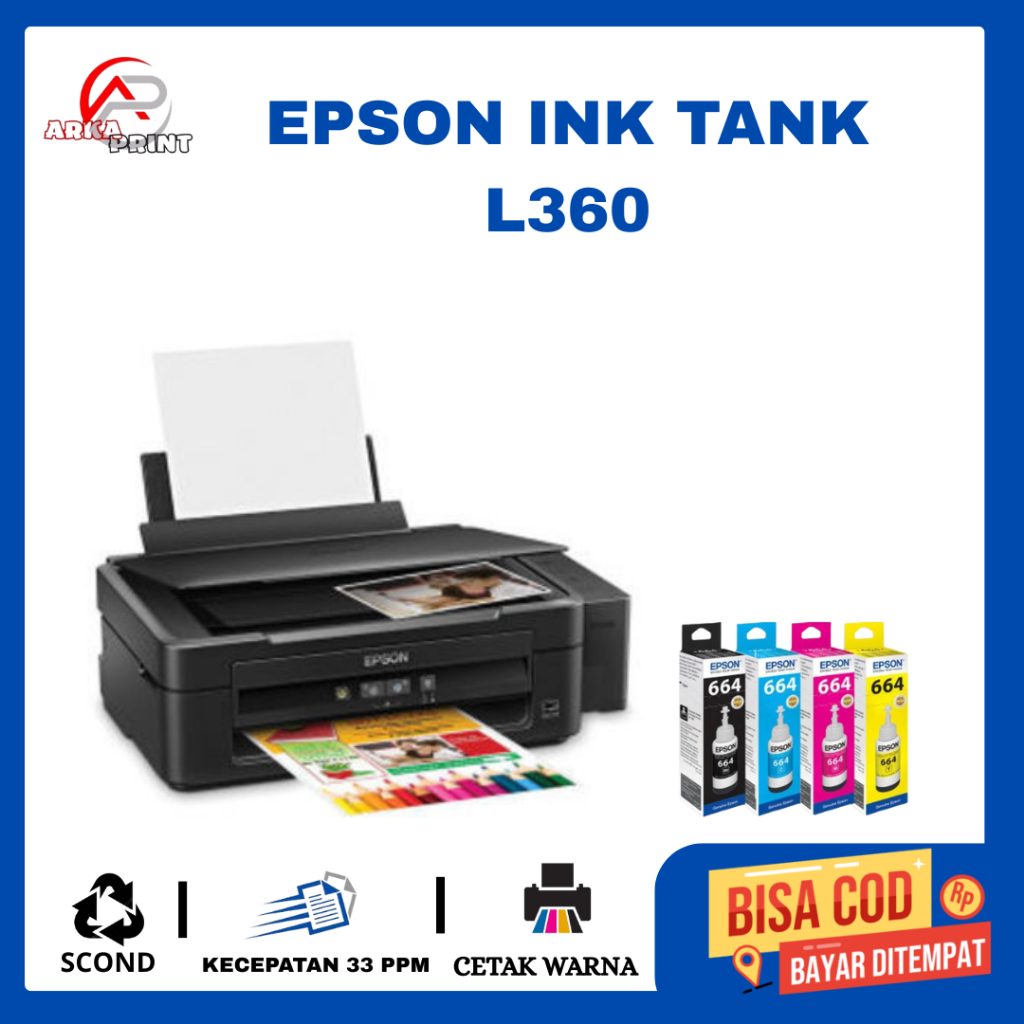 Jual Printer Epson L360 print scan copy Scond | Shopee Indonesia