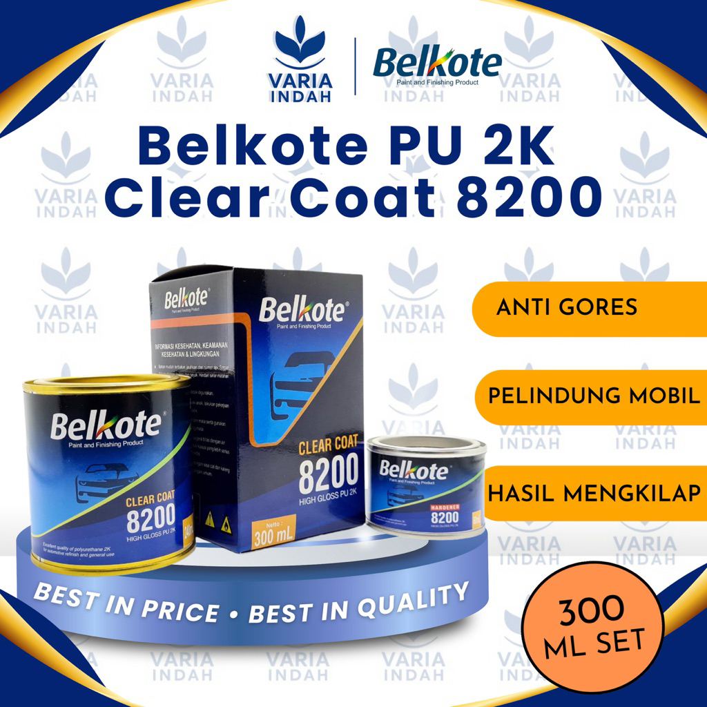 Jual clear belkote 8200 300 ml set | Shopee Indonesia
