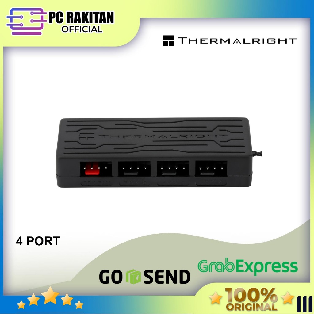 Jual THERMALRIGHT FAN HUB CONTROLLER FAN HUB X4 (4 PORT) BLACK | Shopee ...