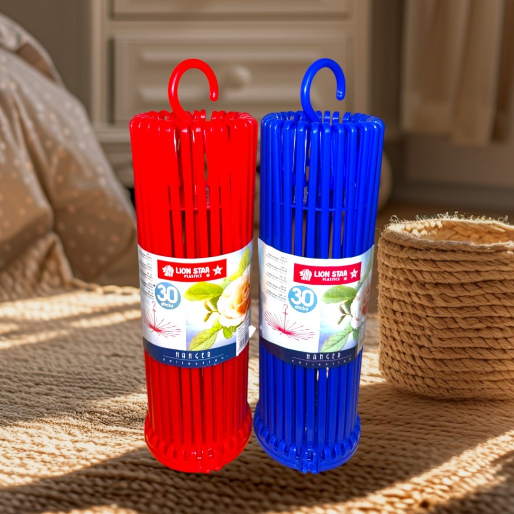 Jual Folding Hanger LION STAR 30 Stik Bahan Plastik Original Pabrik ...