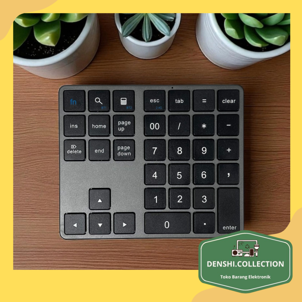 Jual MRSVI Keyboard Numeric Numpad Wireless 2.4GHz Bluetooth Silent ...