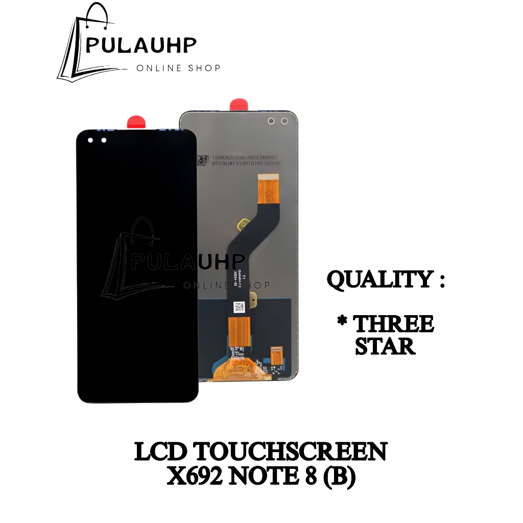 Jual PULAUHP _ LCD TOUCHSCREEN Infinix X692 / NOTE 8 BLACK THREE STAR ...