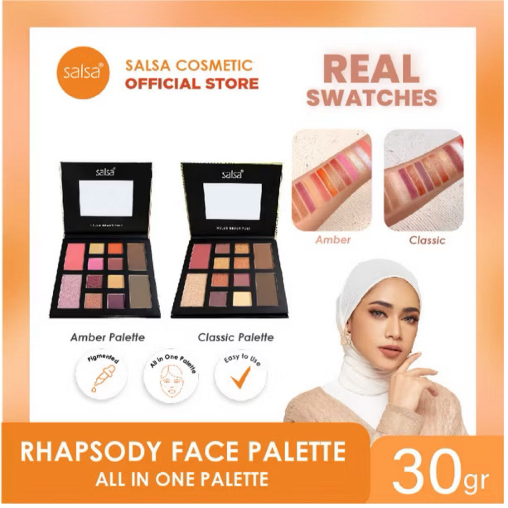 Jual Salsa Rhapsody Eyeshadow Pallete - Palet Mata Warna Amber ...