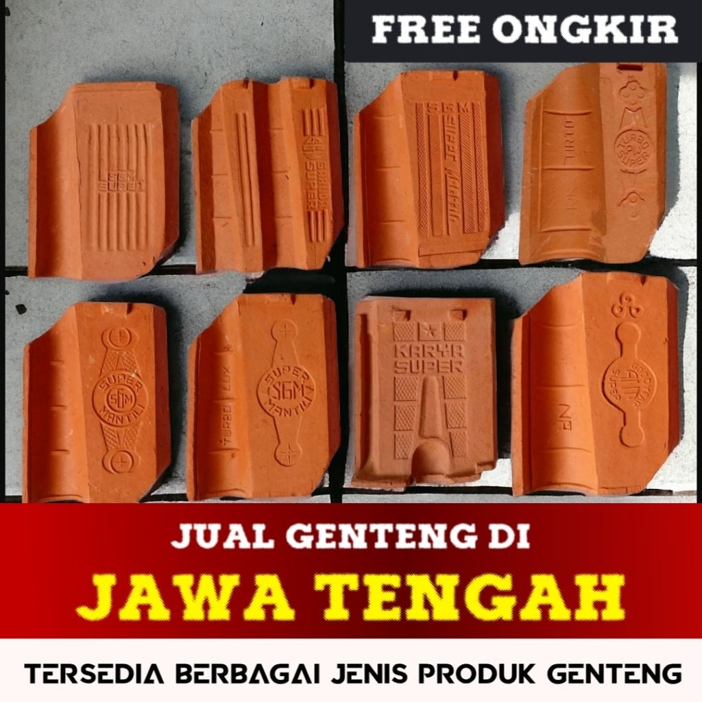 Jual Genteng Jawa Tengah [ MURAH ] Genteng Press Tanah Liat | Shopee ...