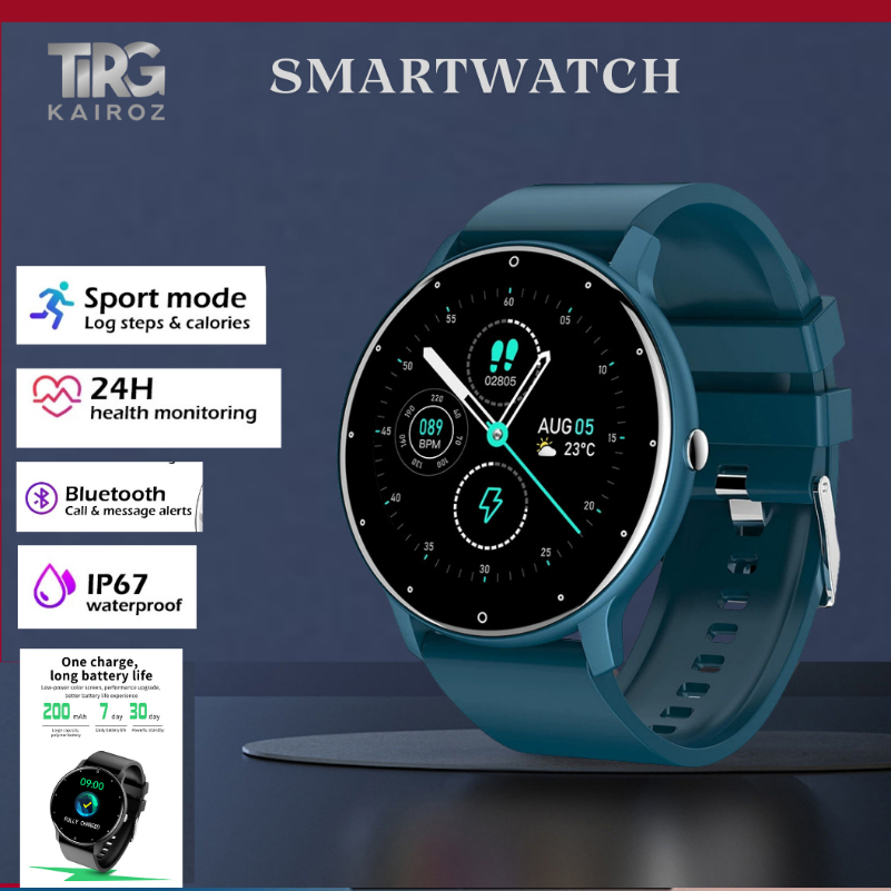 Jual TIRG SmartWatch ZL02D Layar Terang 1.28'' Anti Air IP67 Olahraga ...