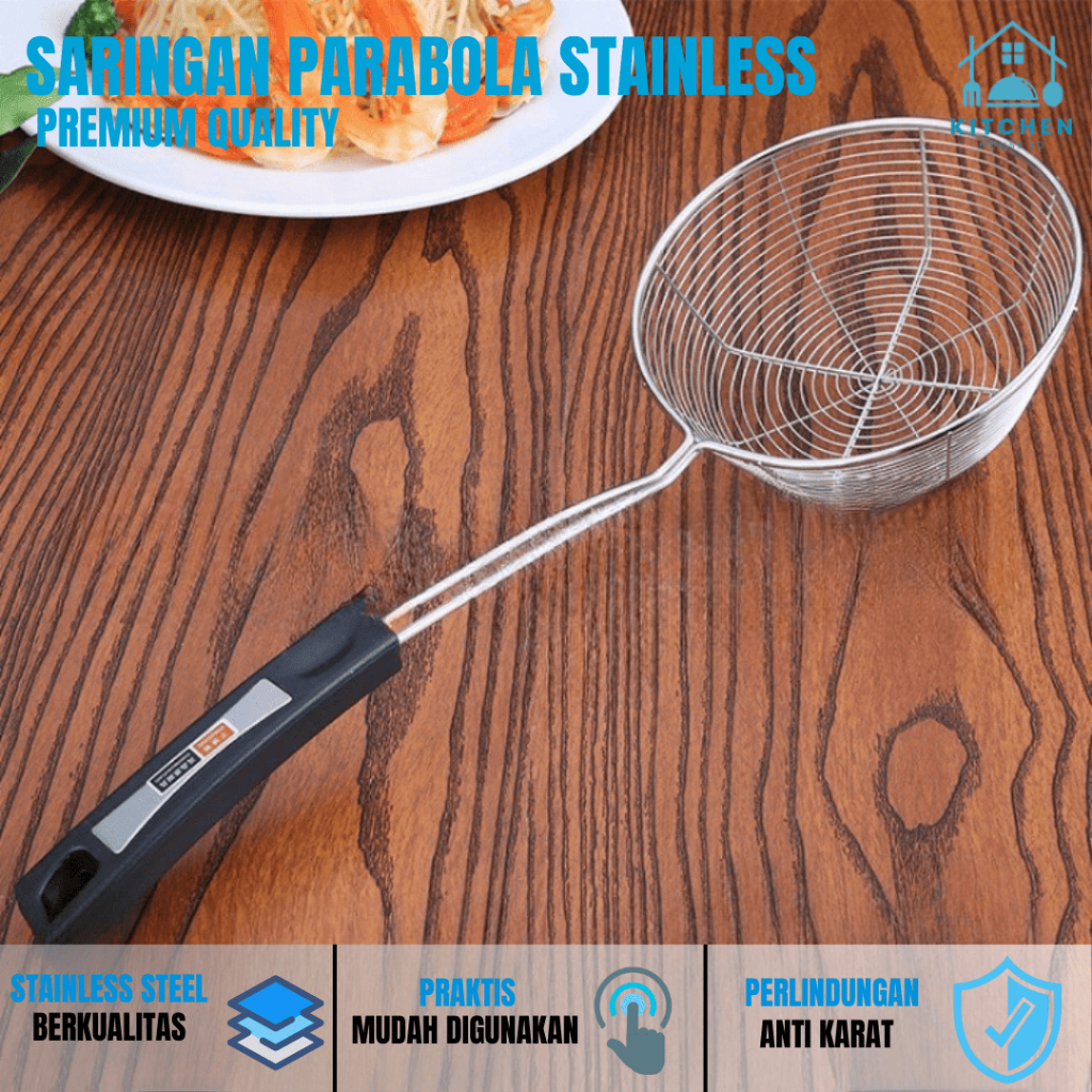 Jual Saringan Parabola Stainless Steel Alat Dapur Perlengkapan Masak ...