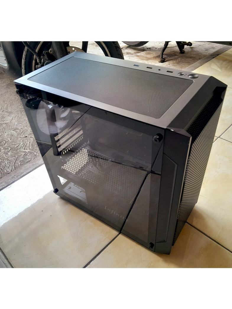 Jual Casing PC Infinity Twins V2 + Bonus 3 Fan | Case Kesing Komputer ...