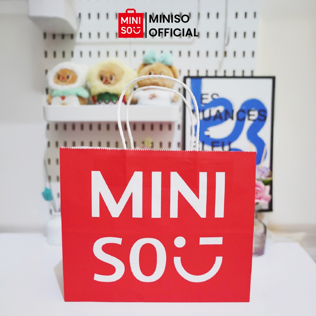 Jual MINISO Paper Bag Miniso Official Tas Belanja Tambahan | Shopee ...