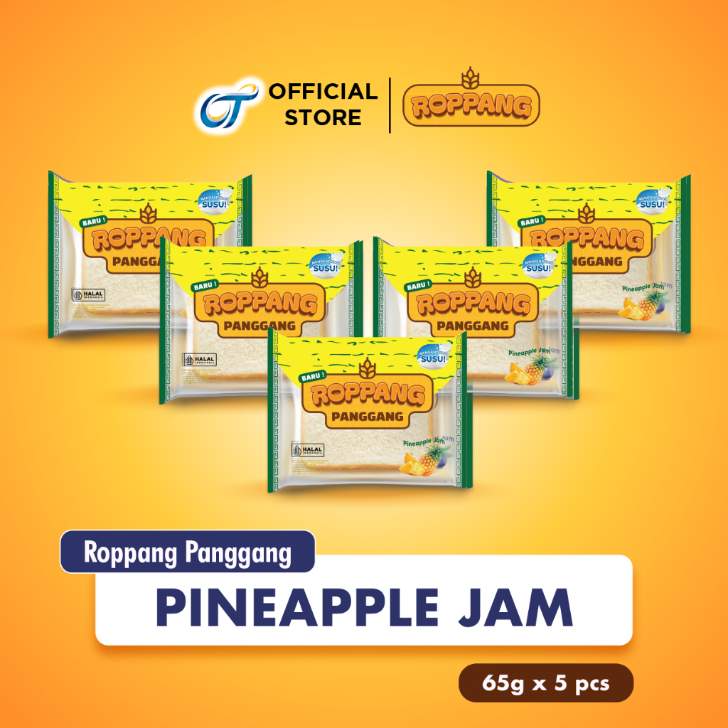 Jual Roppang Rasa Pineapple Jam [1 Pack Isi 5 Pcs] – Roti Panggang Isi ...