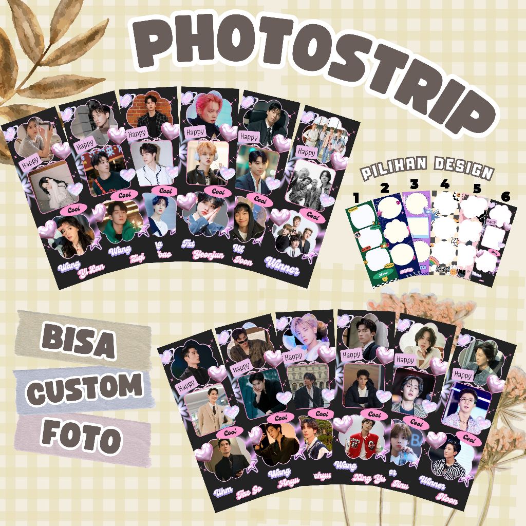 Jual (BISA CUSTOM) PHOTOSTRIP KPOP | TAEHYUN I YEONJUN I UHM TAE GO I ...