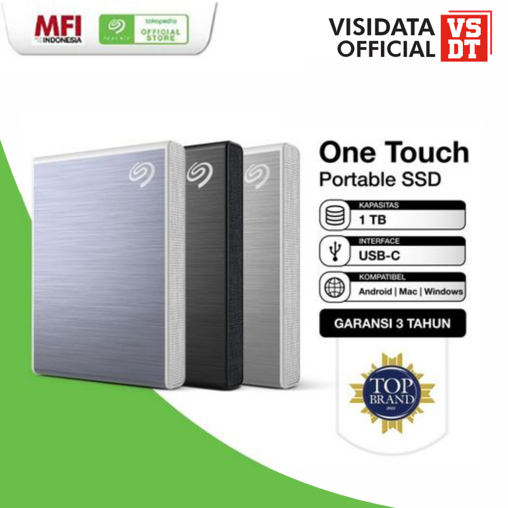 Jual Seagate One Touch SSD External 1TB SSD Solid State Drive 2.5 ...