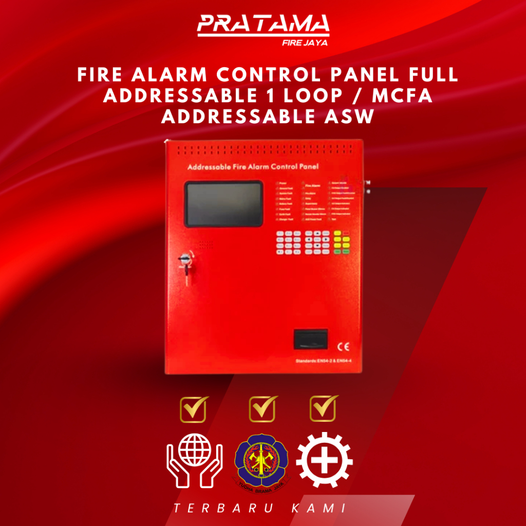 Jual FIRE ALARM CONTROL PANEL FULL ADDRESSABLE 1 LOOP / MCFA ...