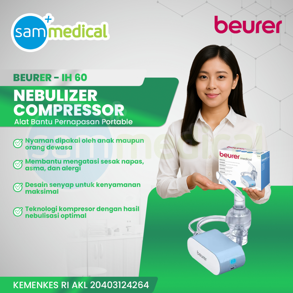 Jual Beurer Nebulizer Compressor IH 60 / Inhalasi Nebuliser / Alat ...