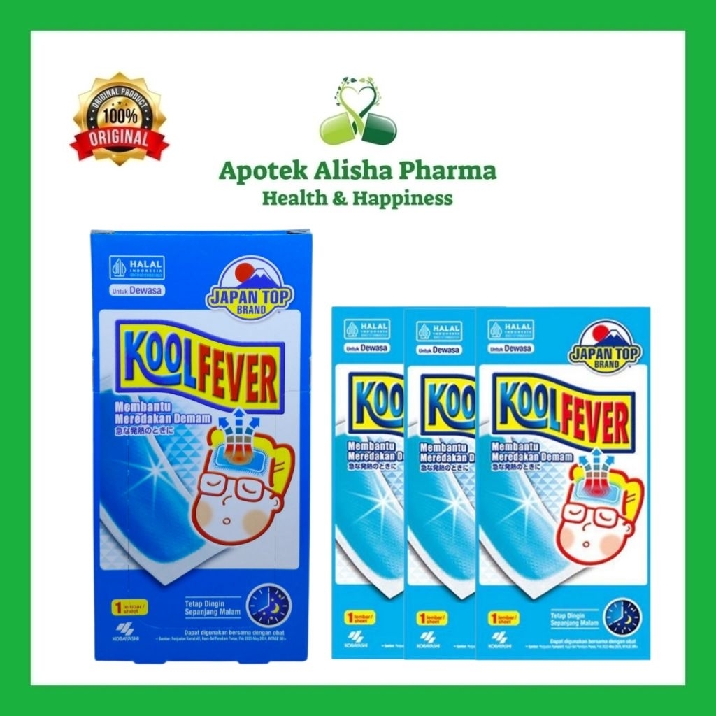 Jual KoolFever Adult Box isi 6 Sachet Kool Fever Plester Kompres Panas ...
