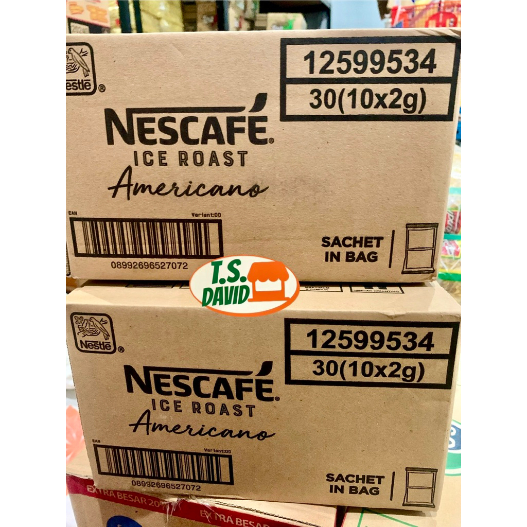 Jual NESCAFE Americano Ice Roast 1 Kardus isi 30 Renceng x 10 Sachet ...