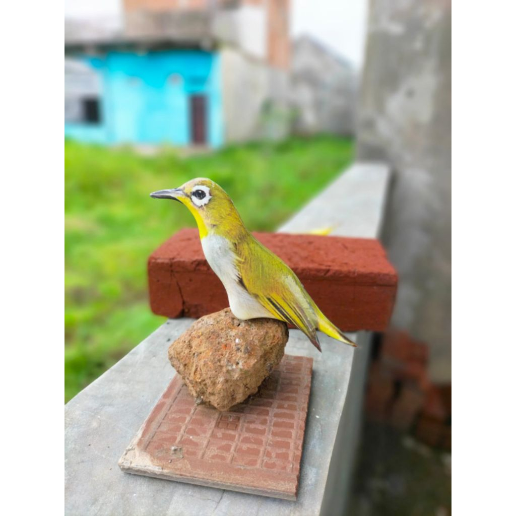 Jual PATUNG JONTROT BURUNG KACAMATA - JONTROT BURUNG KACAMATA MIRIP ...