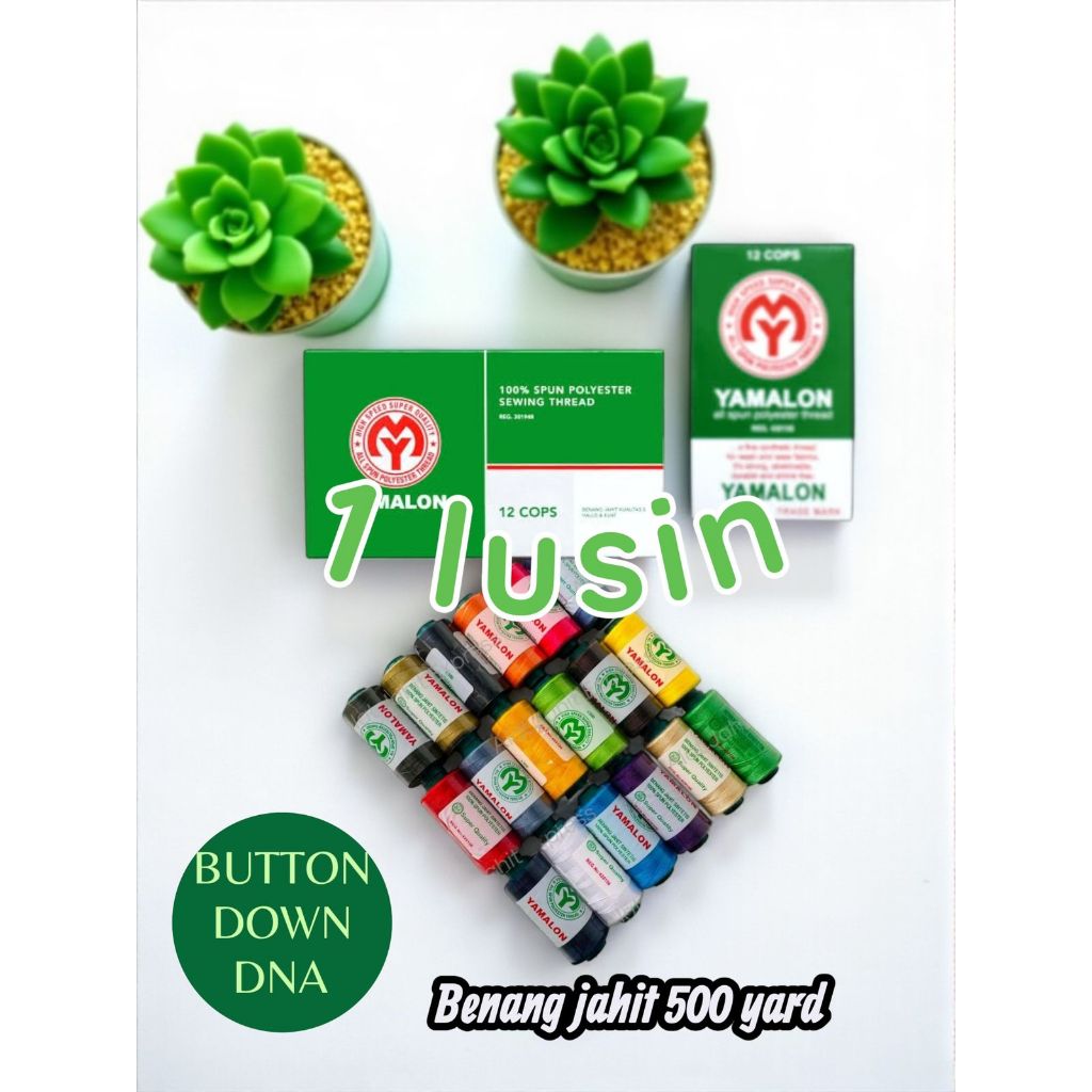 Jual Benang Jahit Kecil YAMALON 500 Yard/ 1 lusin | Shopee Indonesia
