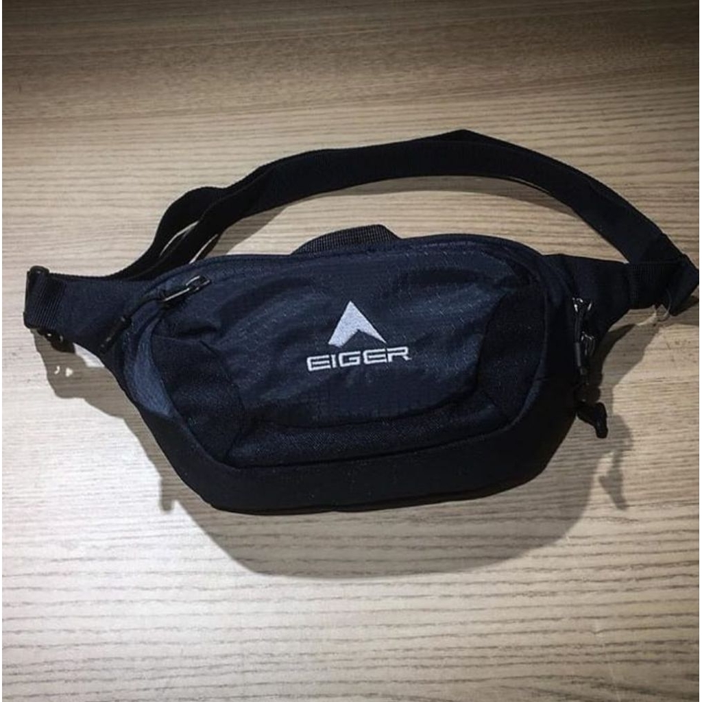 Jual WAISTBAG EIGER CERVUS - BLACK (NEW SEGEL FULLTAG!!) | Shopee Indonesia