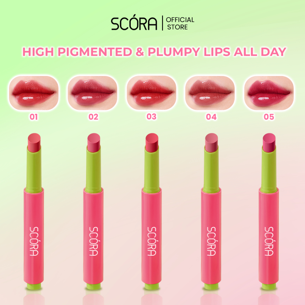 Jual [Full Set] SCORA Bloop Pop Gloss Balm 2 gr | Shopee Indonesia